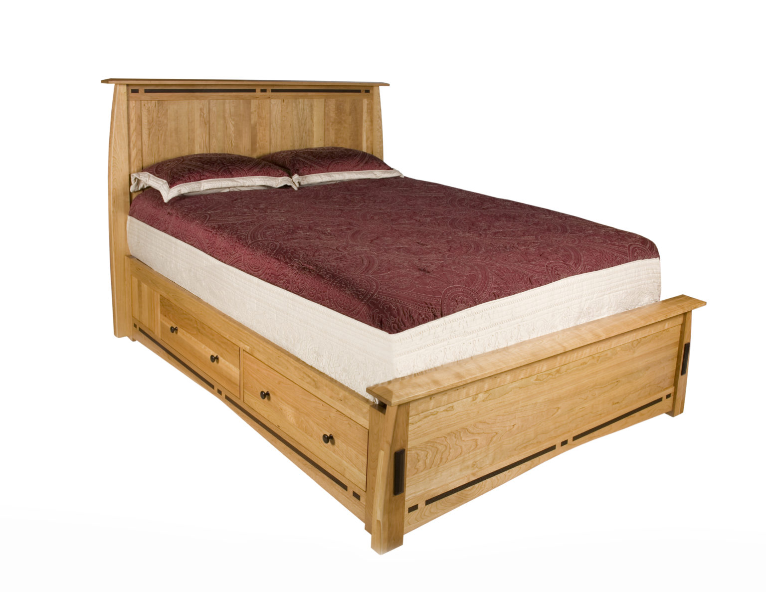 Trend Manor #2500 Cherry Panel Platform Bed | Sugar House Furniture